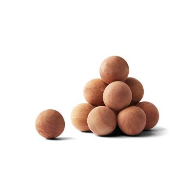 China Natural Red Cedar Wood Balls 22cm Moth Repellent for Closets Drawers Storage for sale