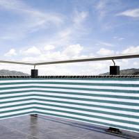 China HDPE Balcony Privacy Screen 95% UV Block Shade Net 180gsm Windproof for sale
