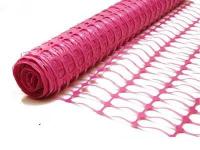 China Pink Barrier Fence Mesh 4x50ft UV Stabilized Polypropylene Safety Fencing for sale