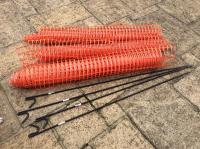 China HDPE Barrier Fence Mesh 1m x 50m UV Stabilized Safety Warning Fence for Construction and Crowd Control for sale