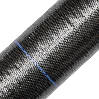 China Agricultural Garden Weed Barrier Mat 100gsm UV Treated Polypropylene Ground Cover Fabric 1.6m Wide for sale