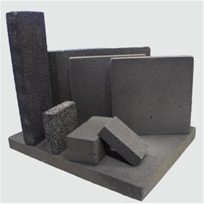 China Cellular Glass Insulation Board 650x550mm 140-180kg/m3 for High Temperature Piping for sale