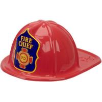 China Children Firefighter Plastic Helmet Hat 50cm Circumference 17cm Depth Blow Molded for sale