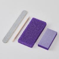 China Mini Disposable Yellow Pumice Pad 2.5x1.5x0.8 Inch Hard Skin Remover Sponge for sale