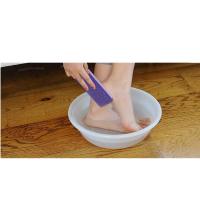 China Salon Use 2 in 1 PU Pumice Pad Foot Callus Remover 8x4x1.2 cm Coarse Grit for sale