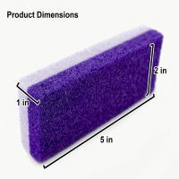 China Salon Use 2 in 1 PU Pumice Pad Foot Callus Remover 8x4x1.2 cm Coarse Grit for sale