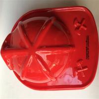 China Kids Plastic Fire Chief Helmet Hat 29x21x11cm Blow Molded for sale