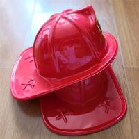 China Plastic Firefighter Hat for Kids 29x21x11cm Blow Molded Safety Helmet for sale