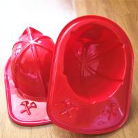 China Plastic Firefighter Hat for Kids 29x21x11cm Blow Molded Safety Helmet for sale