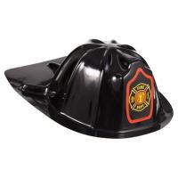 China Kids Plastic Firefighter Helmet Toy 29x21x11cm Blow Molded Fire Hat for sale
