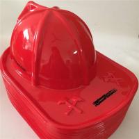 China Custom Imprinted Plastic Fire Chief Hats 29x21x11cm Blow Molded for sale
