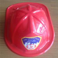 China Kids Firefighter Helmet Hat with Toy Axe Plastic Blow Molded 29x21x11cm for sale