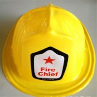 China Plastic Fire Chief Hat 29x21x11cm Kids Firefighter Helmet Toy for sale