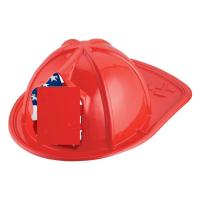 China Child Size Red Plastic Fire Chief Hat Halloween Party Plasticfireman Helmet Hat for sale