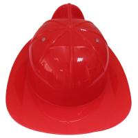 China Child Size Red Plastic Fire Chief Hat Halloween Party Plasticfireman Helmet Hat for sale