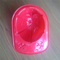 China Child Size Red Plastic Fire Chief Hat Halloween Party Plasticfireman Helmet Hat for sale