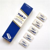 China Professional Stainless Steel Half Razor Blades 100 Pack Platinum Coated for Smooth Shave for sale