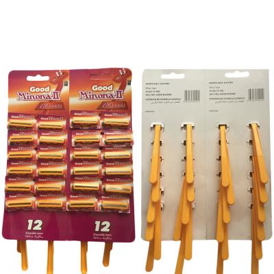 China Disposable Razor Blades for Men Stainless Steel HV700 Single Edge Half Blade 100pcs Pack for sale