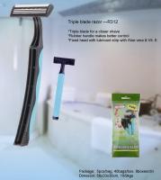 China Wholesale Stainless Steel Twin Blade Disposable Shaving Razor HV700 Hardness 100 Pcs per Pack for sale