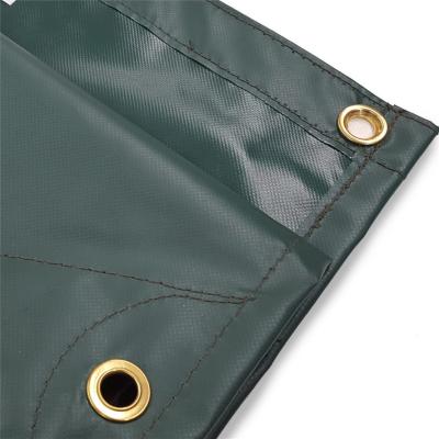 China Stocklot B Grade PVC Tarpaulin 1000D Heavy Duty Waterproof 10x12ft for sale