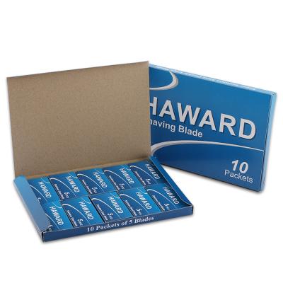 China Wholesale Double Edge Razor Blades Swedish Stainless Steel Platinum Coating 0.1mm for sale