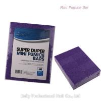 China Purple Coarse Mini Disposable Pumice Pads 8x4x1.2 cm Professional Callus Remover Sponge for sale