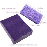 China Purple Coarse Mini Disposable Pumice Pads 8x4x1.2 cm Professional Callus Remover Sponge for sale