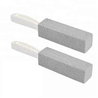 China Toilet Bowl Pumice Cleaning Stone Stick with Handle 24cm Remove Hard Water Rust Stain for sale