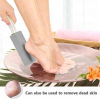 China Toilet Bowl Pumice Cleaning Stone Stick with Handle 24cm Remove Hard Water Rust Stain for sale