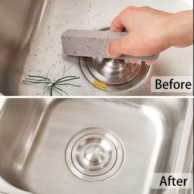 China Pumice Stone Toilet Cleaning Brush 24 cm with Handle for Hard Water Ring Rust Stain Removal for sale