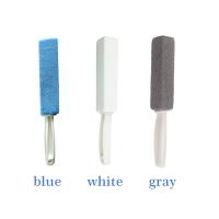 China Eco-Friendly Pumice Toilet Cleaning Brush 24cm Long Handle Durable Glass Pumice Stone for sale