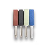 China Eco-Friendly Pumice Toilet Cleaning Brush 24cm Long Handle Durable Glass Pumice Stone for sale