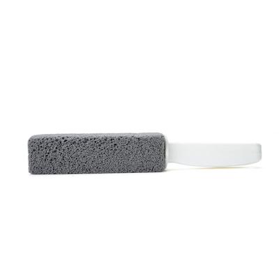 China Eco Friendly Glass Pumice Stone Toilet Cleaner Brush 24 cm Long Handle Durable for sale