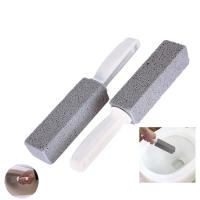 China Eco Friendly Glass Pumice Stone Toilet Cleaner Brush 24 cm Long Handle Durable for sale