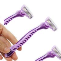 China R319 Triple Blade Disposable Razor for Women Sweden Stainless Steel 3 Count for sale