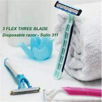 China R319 Triple Blade Disposable Razor for Women Sweden Stainless Steel 3 Count for sale