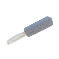 China Foam Glass Toilet Cleaning Stone Pumice Brush 24 cm Long Handle Durable Eco Friendly for sale