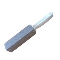 China Foam Glass Toilet Cleaning Stone Pumice Brush 24 cm Long Handle Durable Eco Friendly for sale