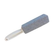 China Foam Glass Toilet Cleaning Stone Pumice Brush 24 cm Long Handle Durable Eco Friendly for sale