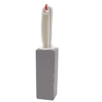 China Foam Glass Toilet Cleaning Stone Pumice Brush 24 cm Long Handle Durable Eco Friendly for sale