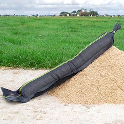 China HDPE Monofilament Woven Sand Bags with Handle and Strings 27x120cm for sale