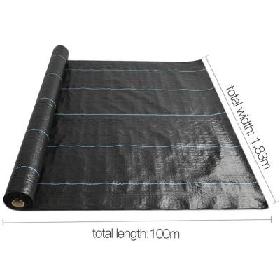 China Heavy Duty PP Landscape Fabric Weed Barrier 100g 1m x 50m Ground Cover for sale
