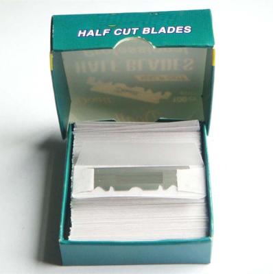 China Super Stainless Half Blades for Barber Razors 100 Count Platinum Coated for sale