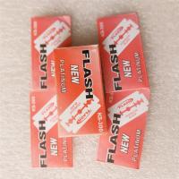 China Professional Stainless Steel Single Edge Barber Blades 100 Pack Platinum Coated for sale