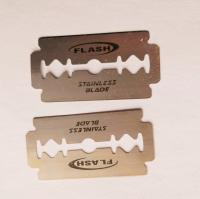 China Stainless Steel Single Edge Half Blades 100 Pack for Barber Straight Razors Platinum Coated for sale