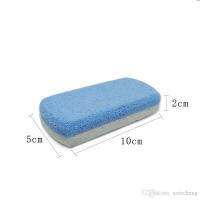 China Double Color Foot Pumice Sponge Stone Callus Remover 2-in-1 Exfoliator 9x4.5x1.2 cm for sale