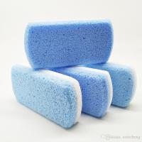 China Double Color Foot Pumice Sponge Stone Callus Remover 2-in-1 Exfoliator 9x4.5x1.2 cm for sale
