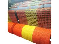 China HDPE Woven Warning Netting Safety Barrier Mesh 1m x 50m 70-200g/m2 for sale