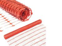 China HDPE UV Stabilized Orange Safety Barrier Fence Mesh 1m x 50m Roll 70-200g/m2 for sale