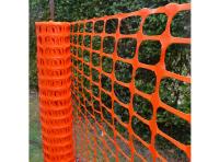 China HDPE UV Stabilized Orange Safety Barrier Fence Mesh 1m x 50m Roll 70-200g/m2 for sale